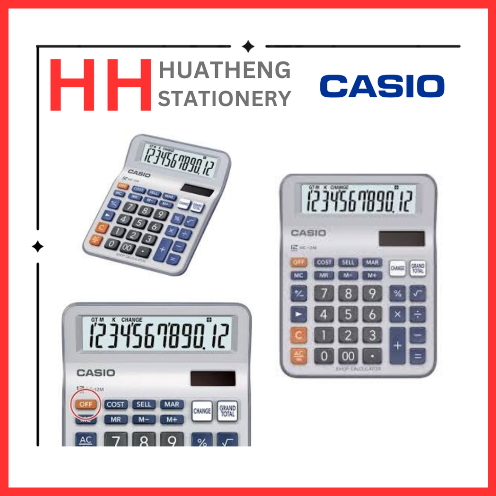 CASIO CALCULATOR MC-12M | Shopee Malaysia