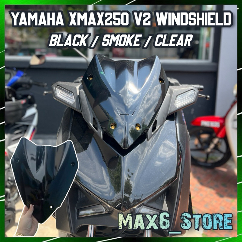 YAMAHA XMAX250 V2 WINDSHIELD XMAX V2 BATMAN VISOR TANDUK VERSION YAMAHA ...