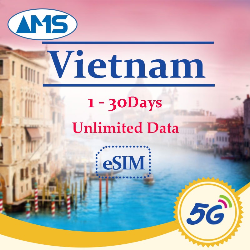 Vietnam esim 1-30 Days Unlimited Data Vietnam SIM Card for travel ...