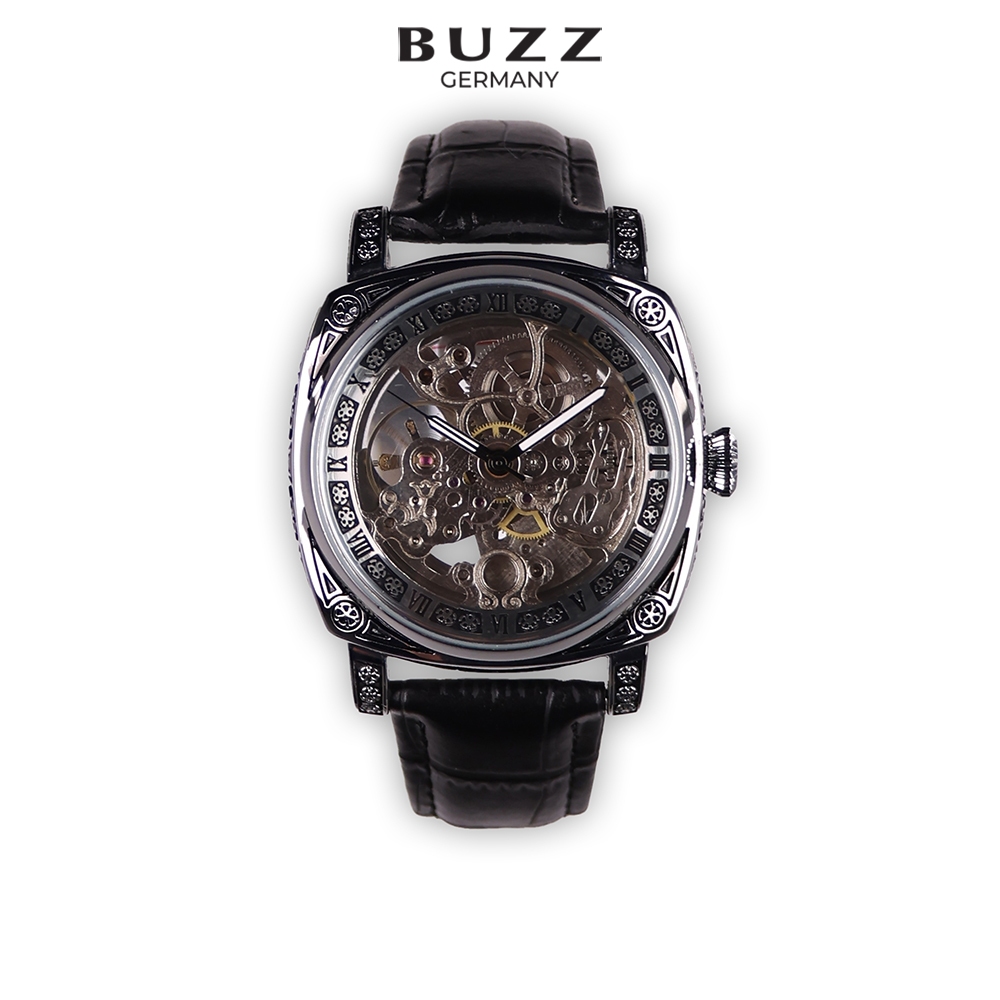 Buzz Germany Jam Tangan Lelaki Men's Leather Automatic Watch BZ-K7014 ...