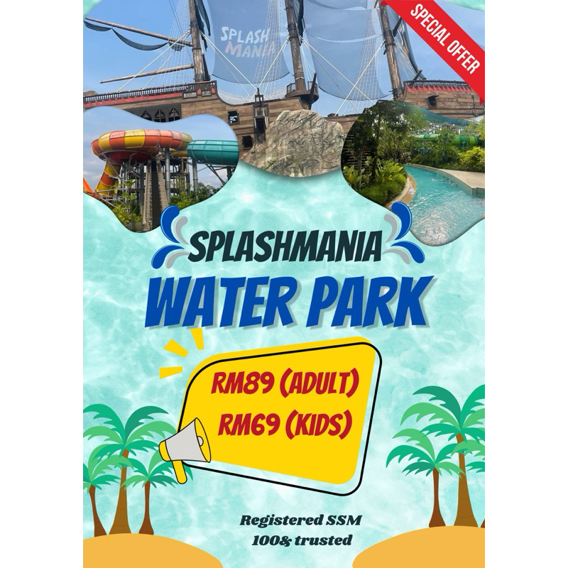 (PM FOR PROMO) Splashmania Waterpark/Ticket Murah Splashmania/Promo ...