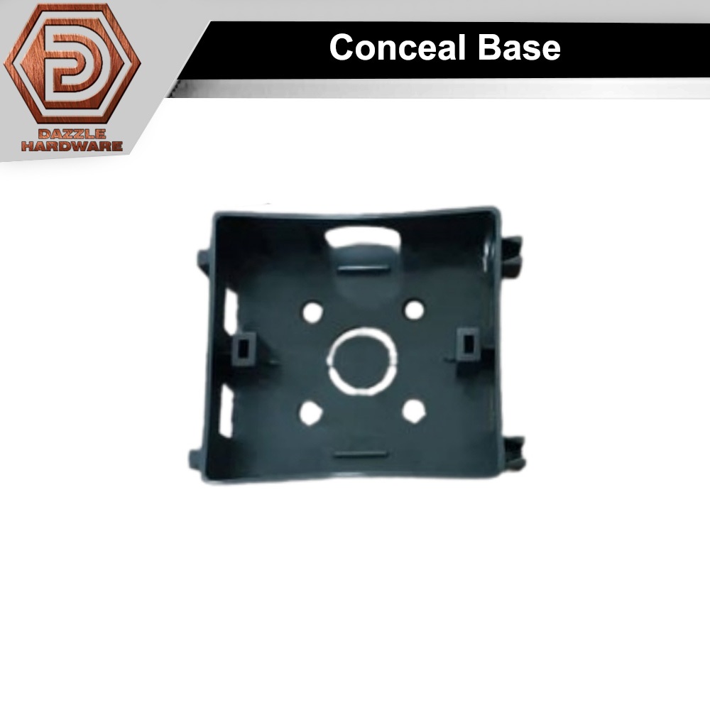 Electrical conceal base (black) switch socket base Tapak switch socket ...