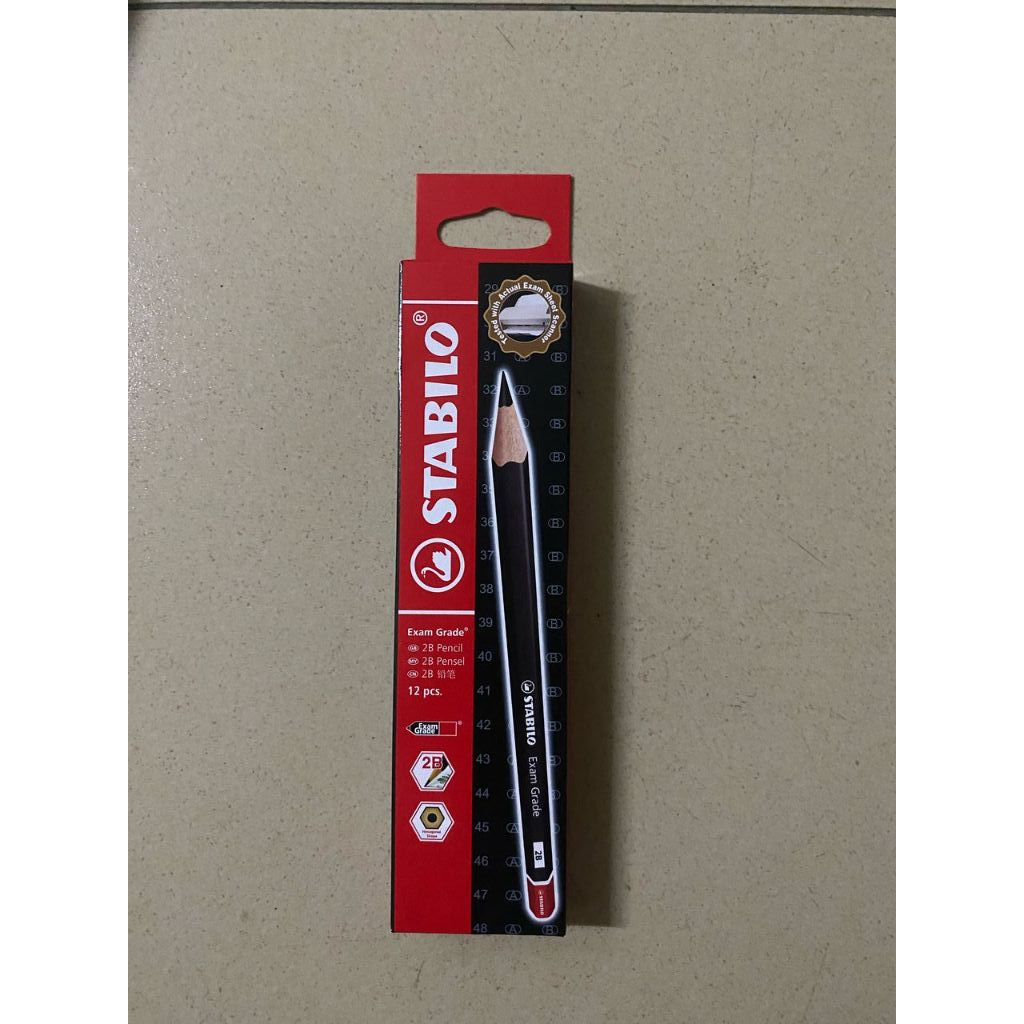 Stabilo Exam Grade Graphite 2B Pencil 288/12 / Pensel 2B Gred ...
