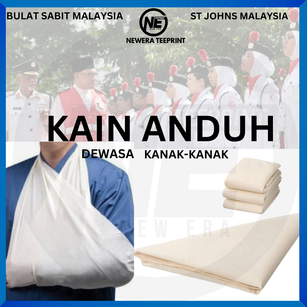 KAIN ANDUH(TRIANGULAR CALICO BANDAGE) PBSM, STJOHN | Shopee Malaysia