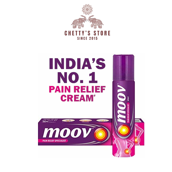ORIGINAL INDIA Moov Pain Relief Ointment 15G AND 30G / Spray 50G AND ...