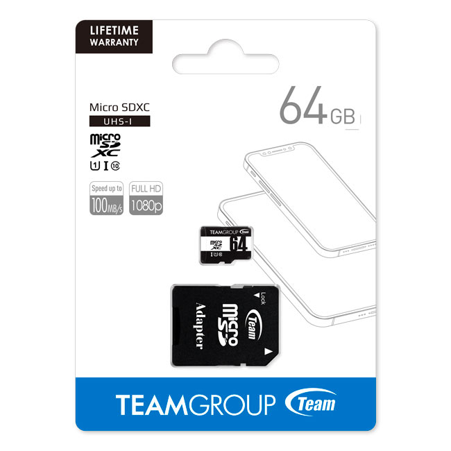 TeamGroup MicroSD UHS-I Card 80MB/S w/Adapter (64GB / 128GB) | Shopee ...