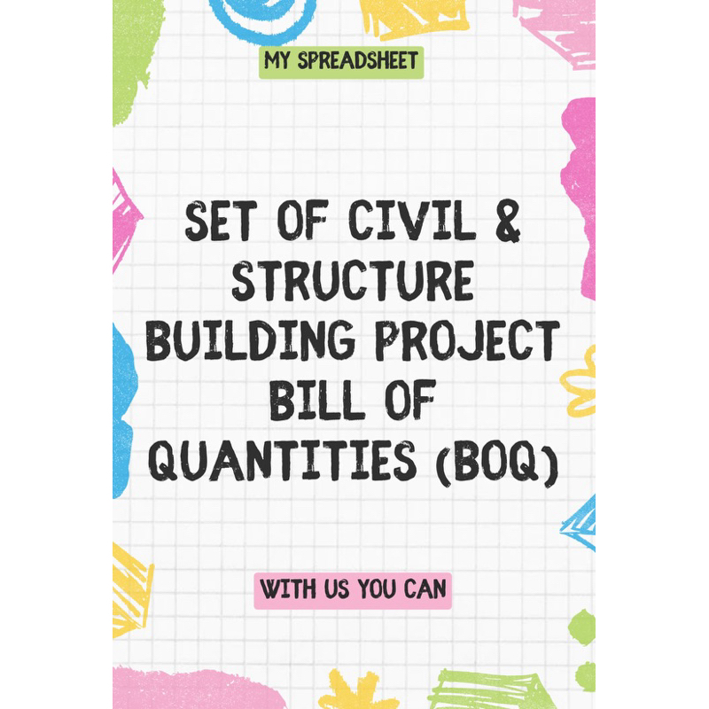 Set of Civil & Structure building project bill of quantities (BOQ ...