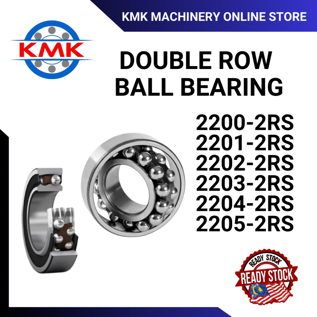 2200-2RS 2201-2RS 2202-2RS 2203-2RS 2204-2RS 2205-2RS Double Row Self-Aligning Ball Bearings ...