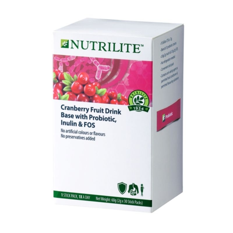 READY STOCK Nutrilite Cranberry Fruit Drink Base with Probiotic, Inulin ...