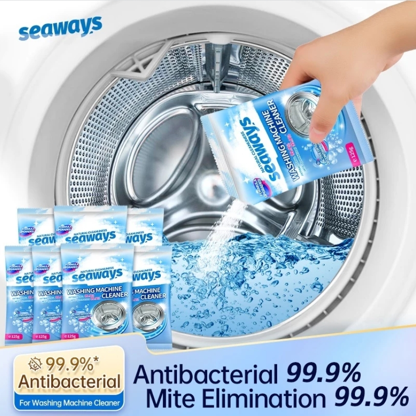 Seaways Washing Machine Cleaning Powder (125g/pack) Tank Cleaner Powder Pembersih Mesin Basuh ...