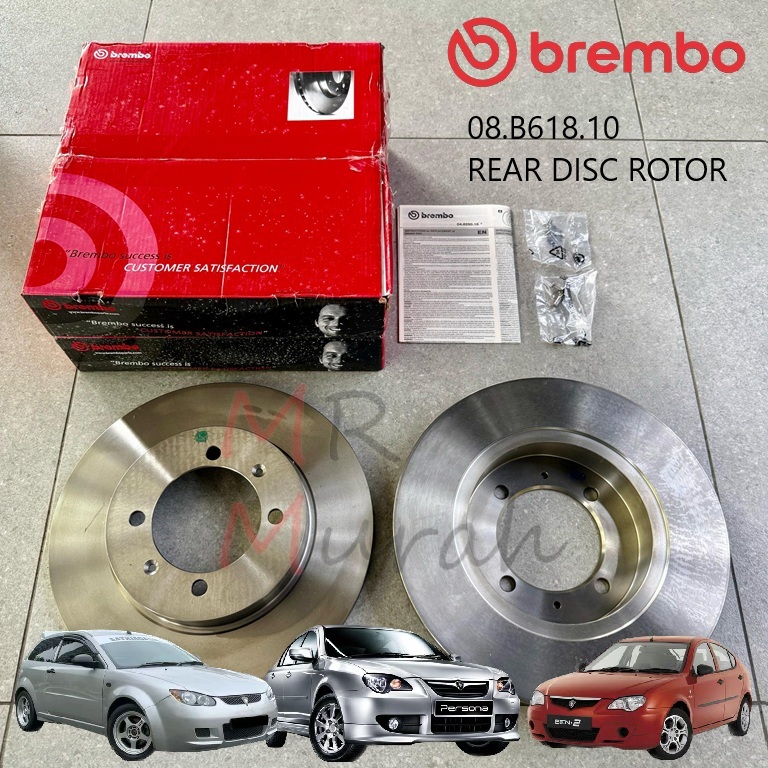 Original Brembo 08.B618.10 Proton Gen2, Persona, Satria Neo Rear Disc ...