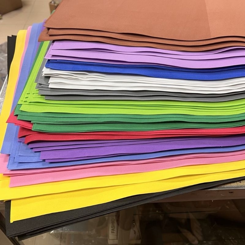 🇲🇾Ready stock | Eva foam sheet art sponge paper | Colourful foam ...