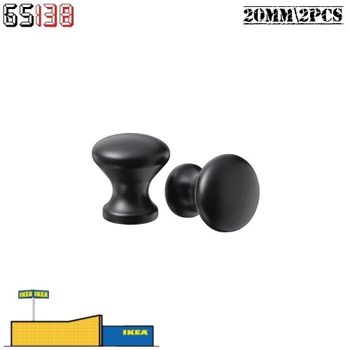 IKEA ENERYDA Knob 20mm*2pcs (𝙊𝙧𝙞𝙜𝙞𝙣𝙖𝙡) Black | Shopee Malaysia