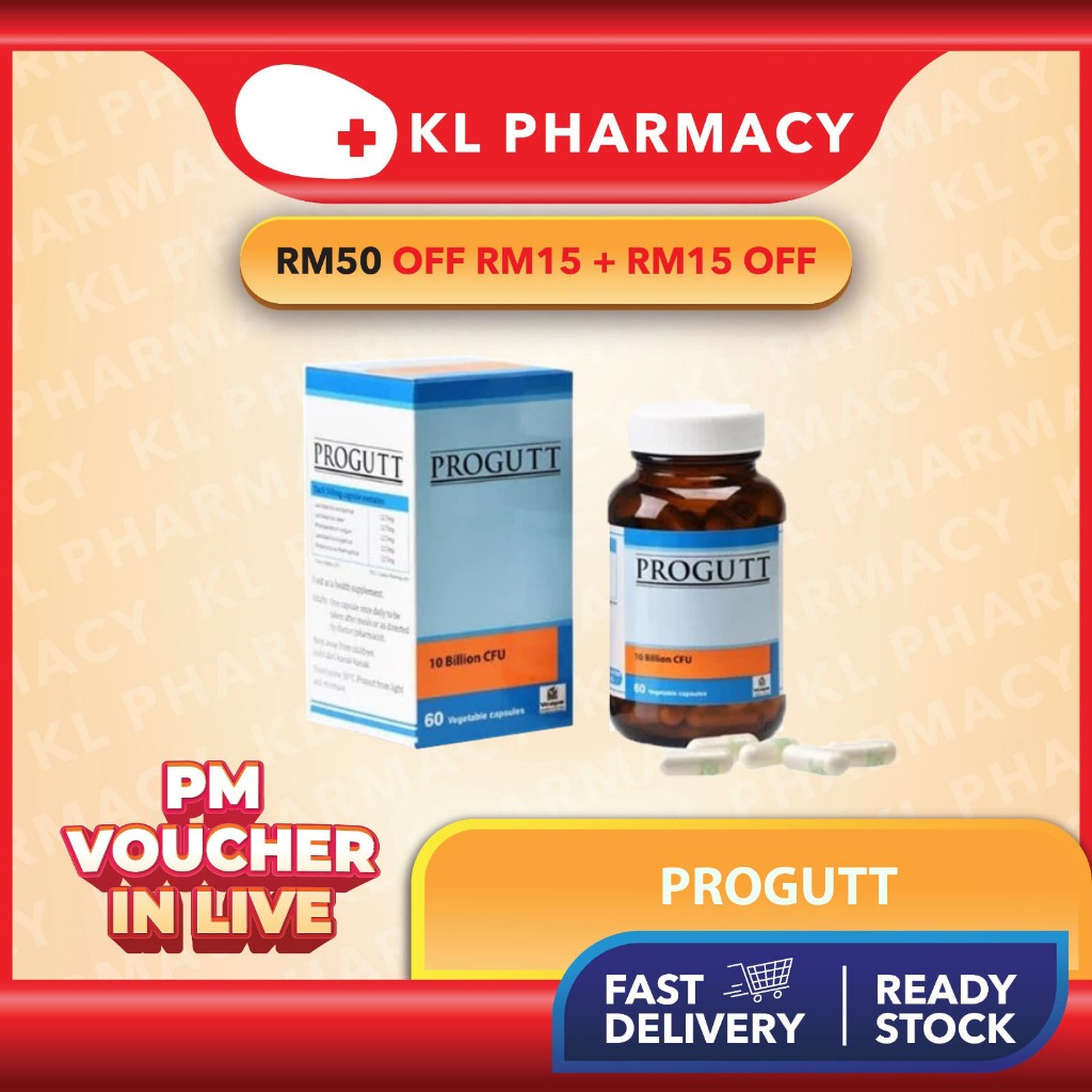 Progutt 10 Billion CFU Vegetable Capsules 60's | Shopee Malaysia