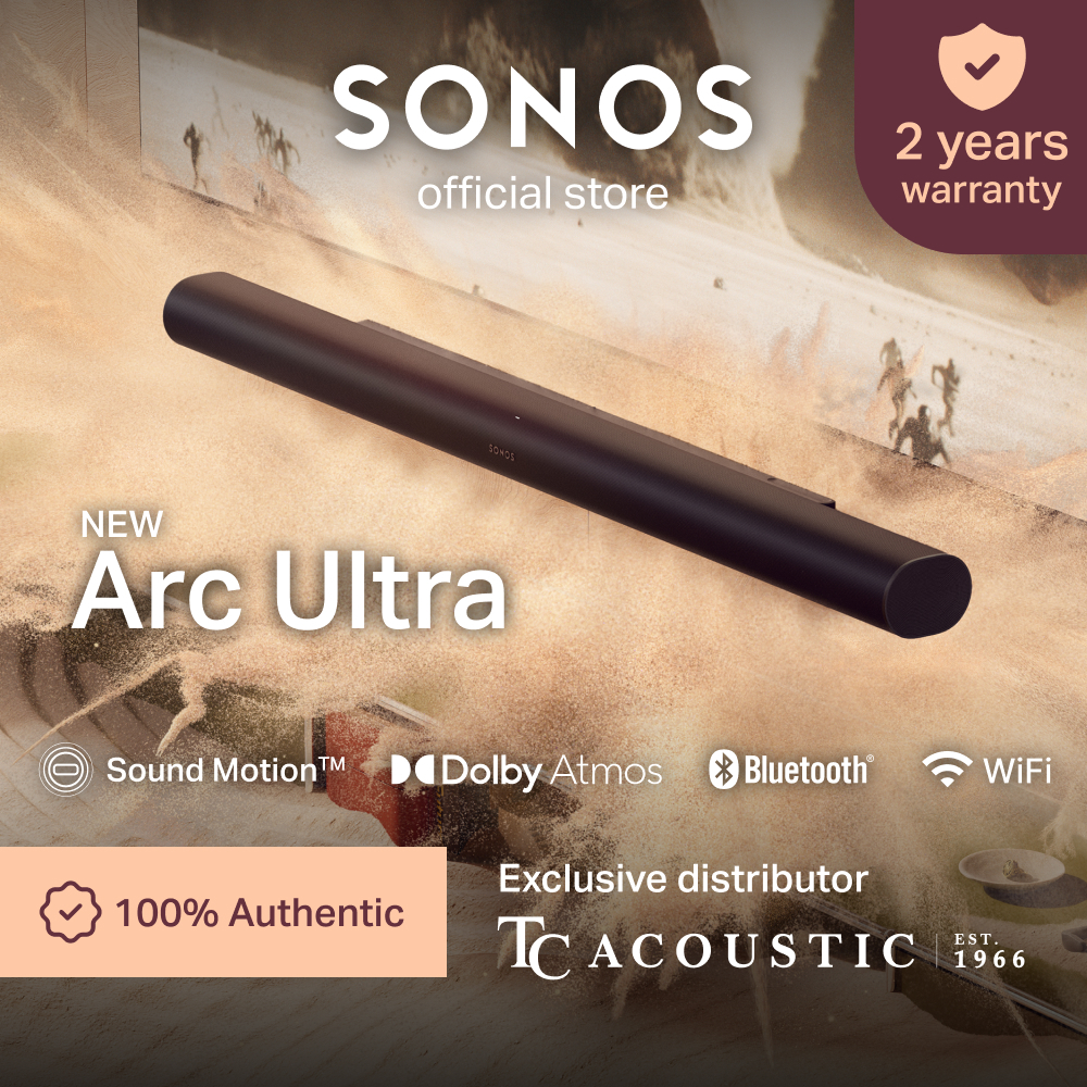 [NEW] 9.1.4 Sonos Arc Ultra Soundbar w Spatial Audio, Dolby Atmos Smart ...