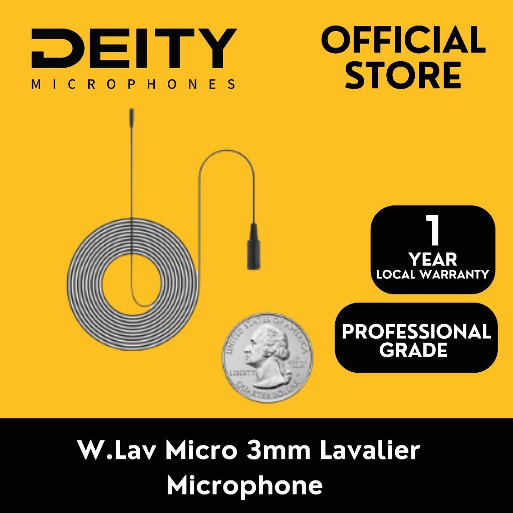 Deity Microphones W.Lav Micro Subminiature Omni Lavalier Microphone ...