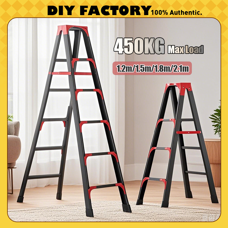 Ladder Heavy Duty Tangga Lipat Folding Extendable Double Sided Ladder1 ...