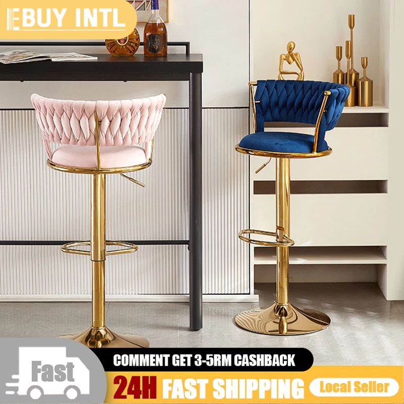 360 °Ims Bar Chair modern Backrest Rotation Bar Stool Kaunter Height ...