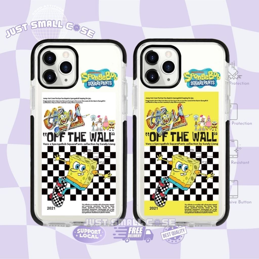 SPONGEBOB SQUAREPANTS VANs OTW IMD Design Bumper Clear Case Neon Casing ...