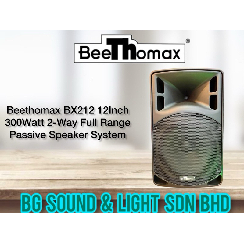 Beethomax BX212 12Inch 300Watt 2-Way Full Range Passive Speaker System ...