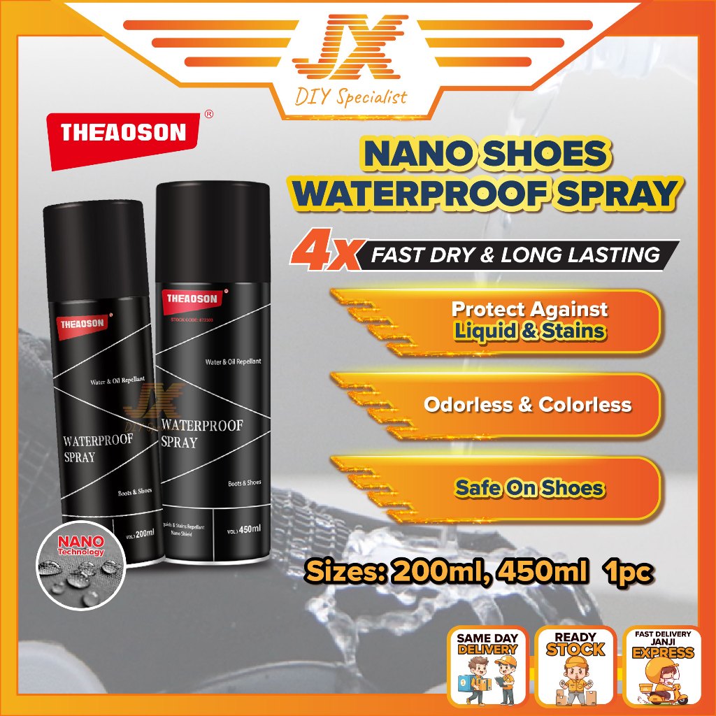 THEAOSON Nano Sneaker Shoe Waterproof Spray Anti Stain Spray Water ...