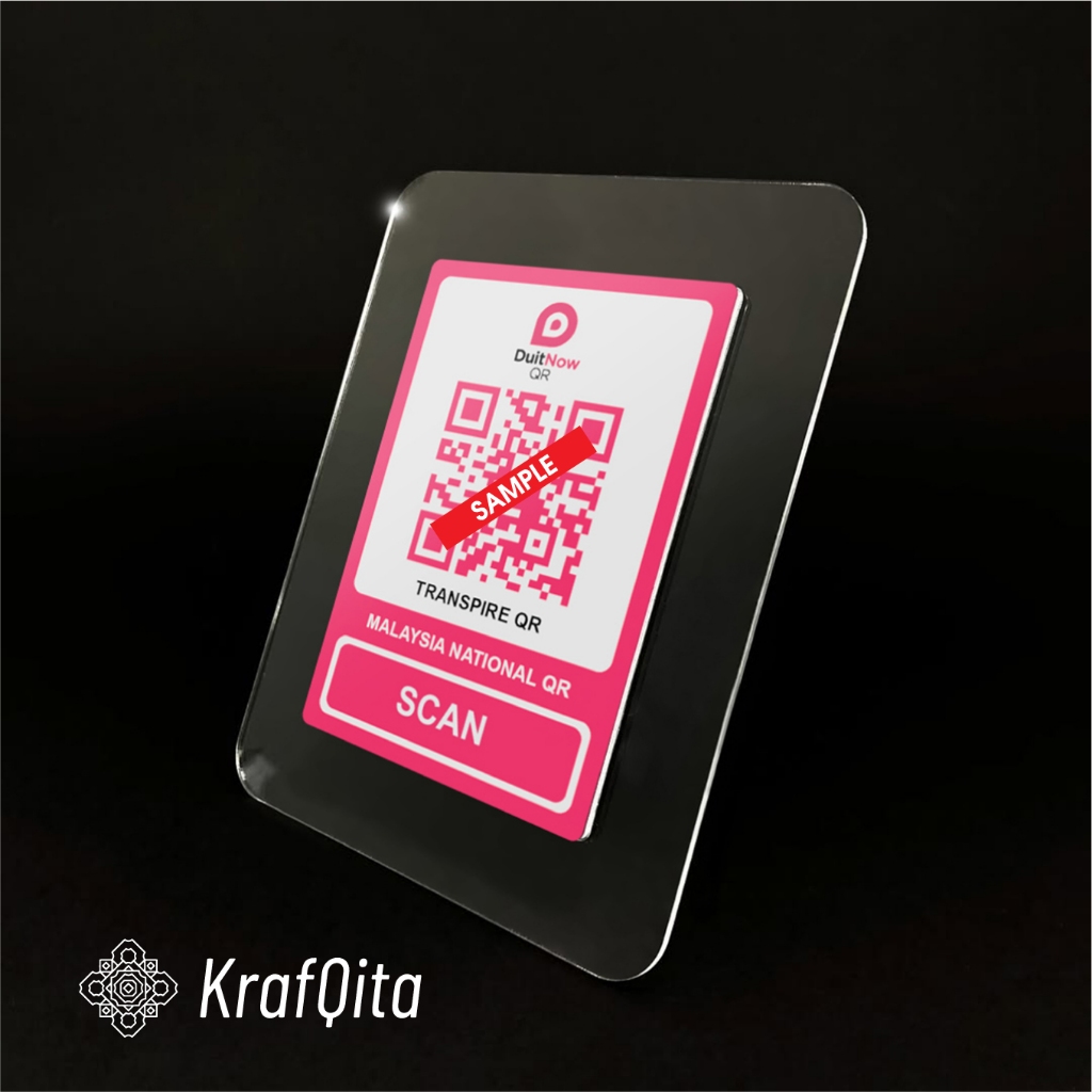 Social Media Counter Sign | QR code | Scan | Custom Acrylic Sign ...