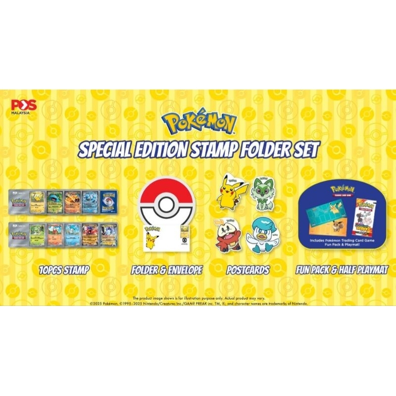 Pos Malaysia Pokemon Special Edition Stamp Folder Set | Shopee Malaysia