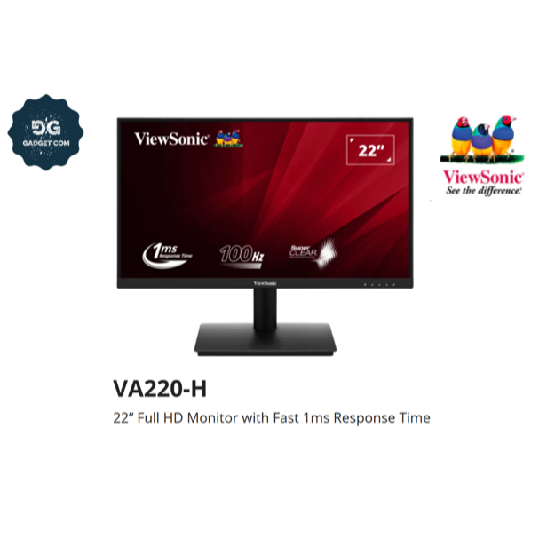 ViewSonic VA220-H 22” Full HD Monitor with Fast 1ms Response Time ...
