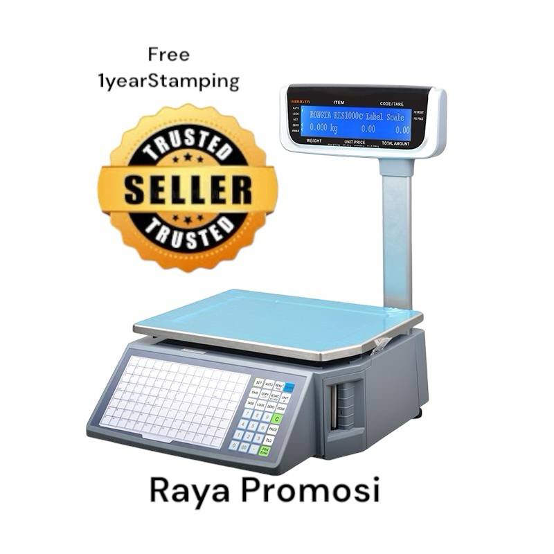 Rongta ASHICA Label Scale Penimbang sticker 15/30kg | Shopee Malaysia