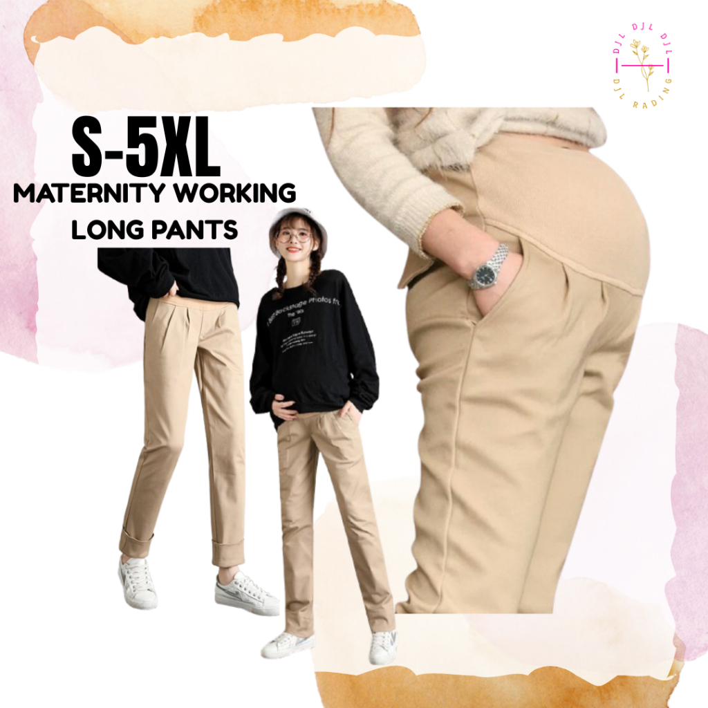 Plus Size Maternity Pants Pregnancy Women Working Long Pregnant Trouser ...