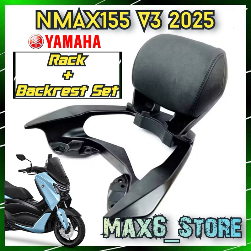 YAMAHA NMAX155 V3 2025 BACK REST SEAT NMAX V3 TOP RACK WITH BACKREST ...