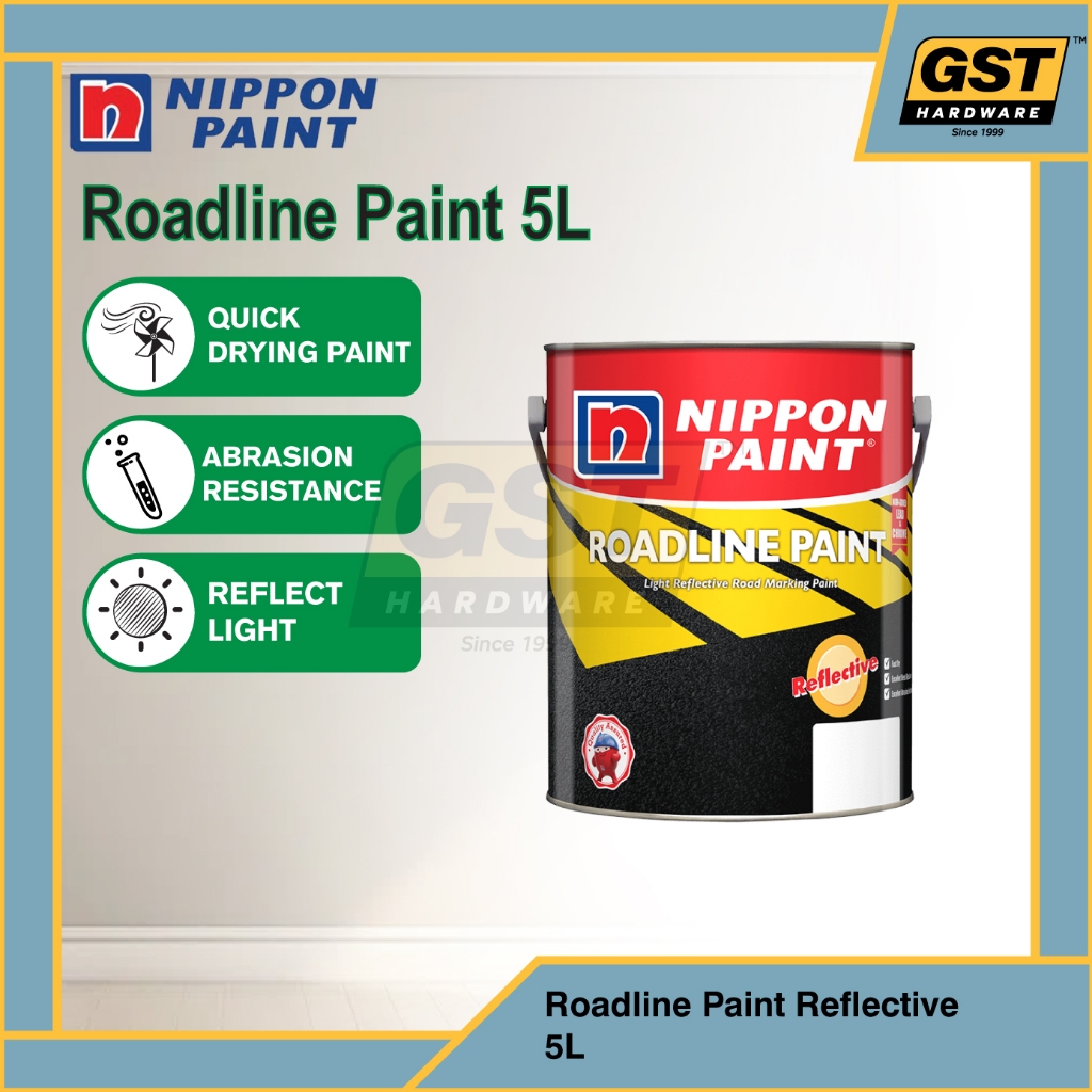 5L Nippon Paint Road Line Paint Reflective / Non Reflective Road Paint ...