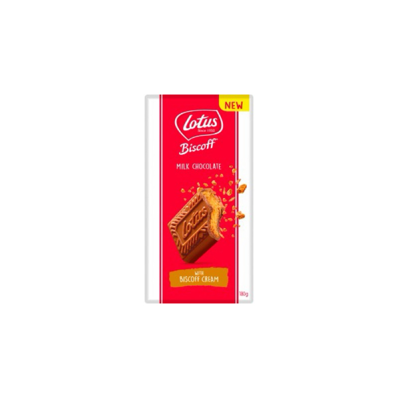 Lotus biscoff milk chocolate bar 180g | Shopee Malaysia