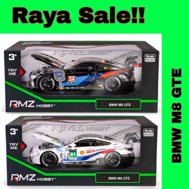 (New & Ready Stock) RMZ Hobby BMW M8 Gte 1:32 Die Cast (available in 2 ...