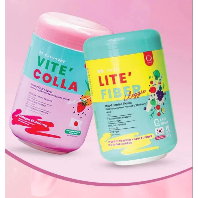 OMO Vite Collagen & OMO Lite Fiber (2in1set) | Shopee Malaysia