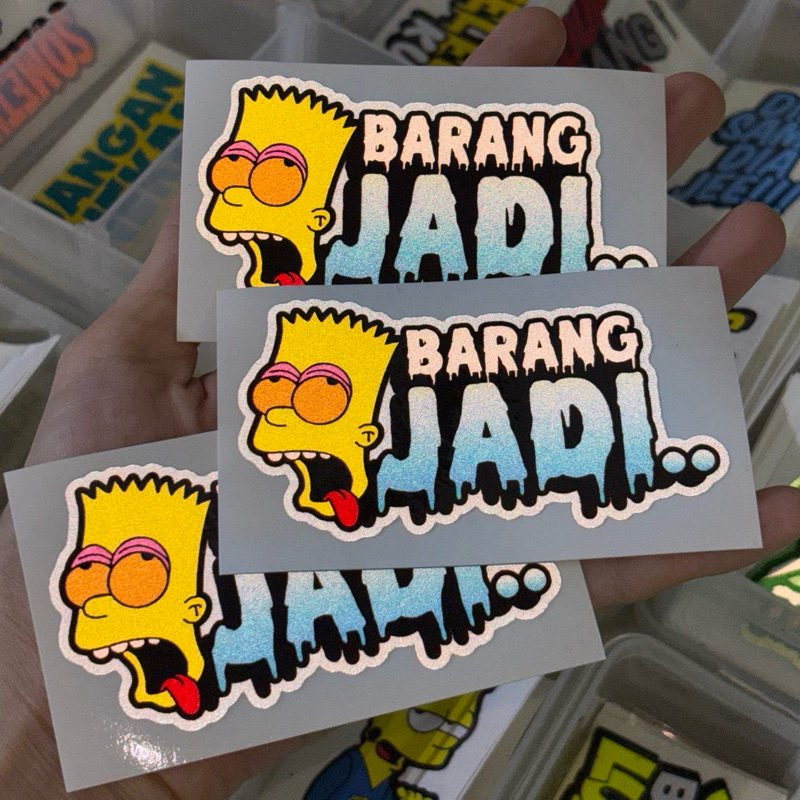 STICKER PANTUL CAHAYA BARANG JADI | STICKER MOTOR & KERETA | Shopee ...