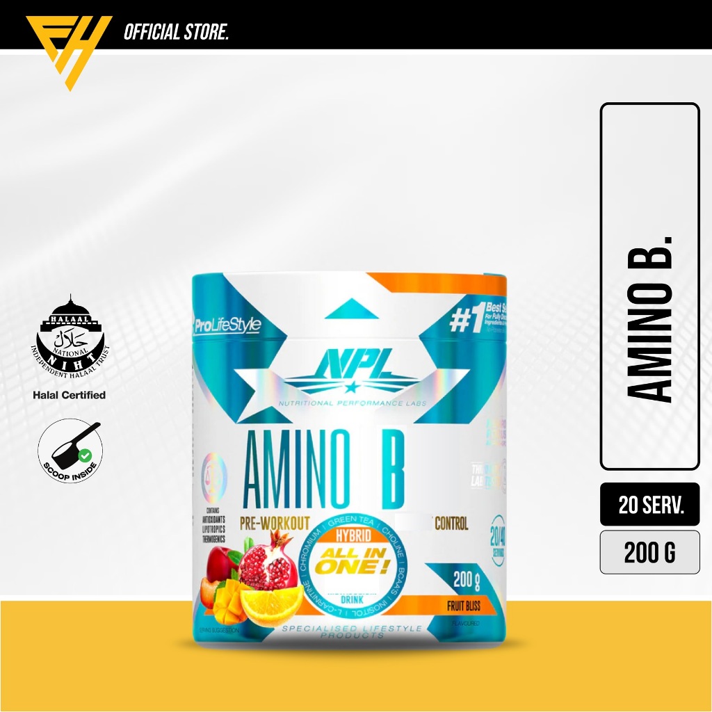 NPL Amino Burn 200g - Energy, Recovery BCAA, Halal Fitness Gym ...