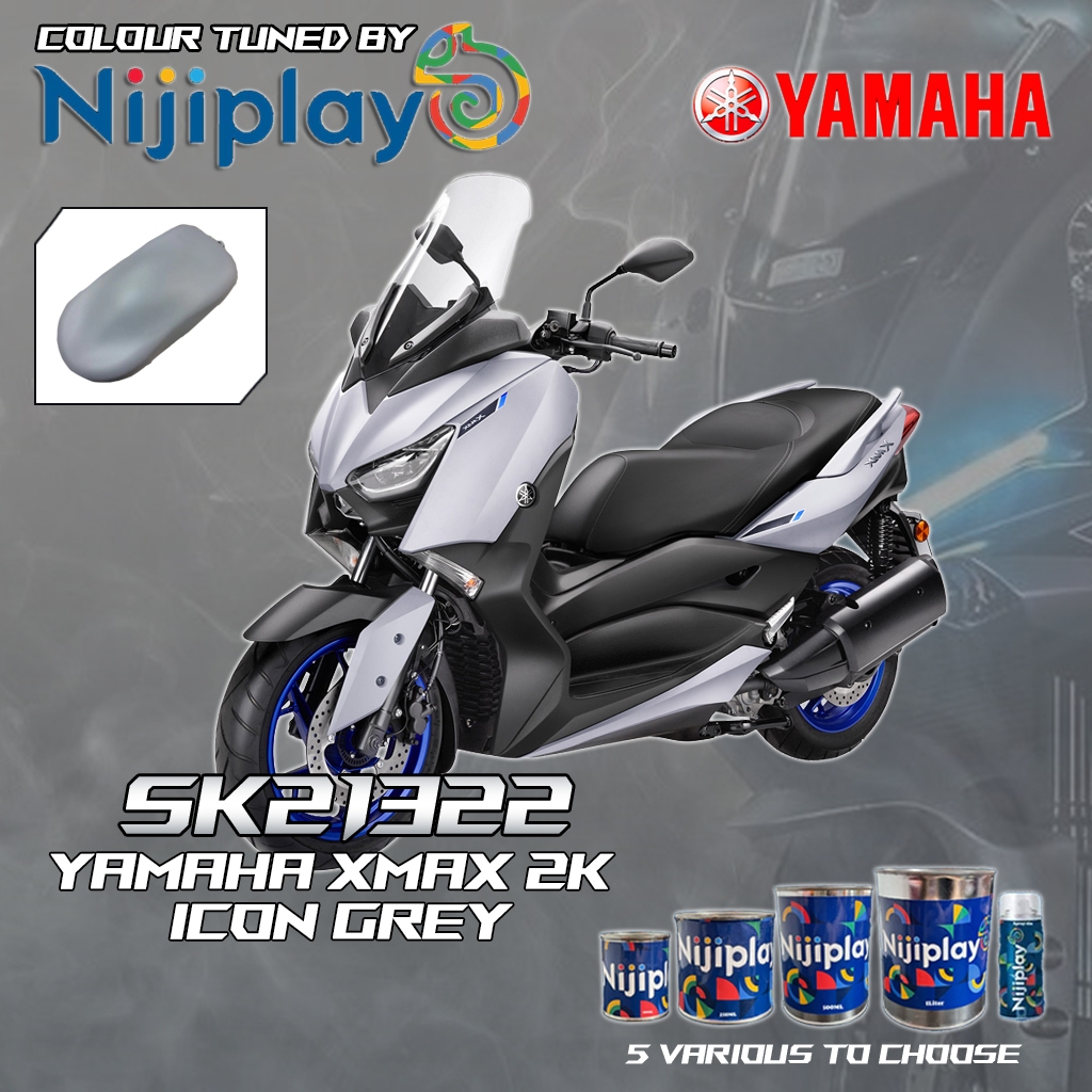 NIJIPLAY SK21322 ICON GREY YAMAHA XMAX 2K MOTOR PAINT ( KENA BELI MATT ...