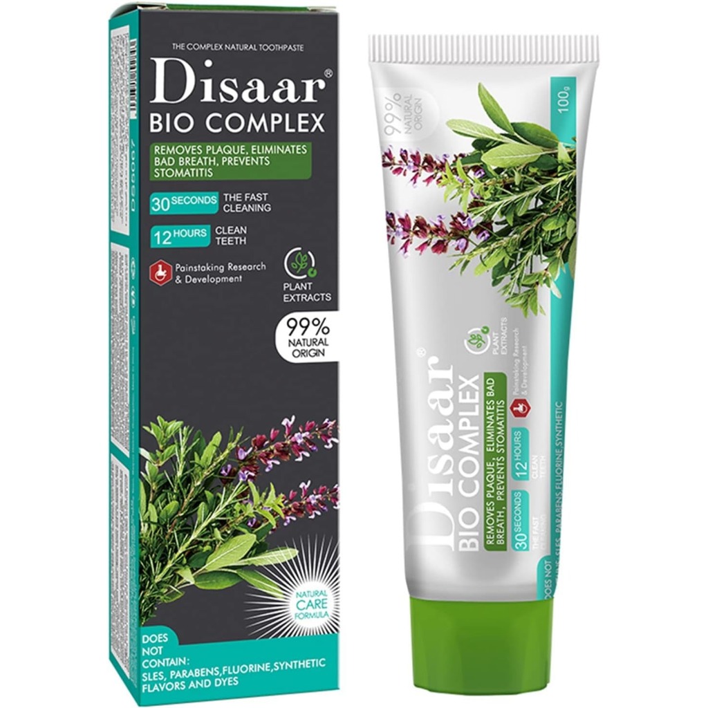 Disaar Bio Complex Toothpaste 100g – Fast-Acting Formula to Remove ...