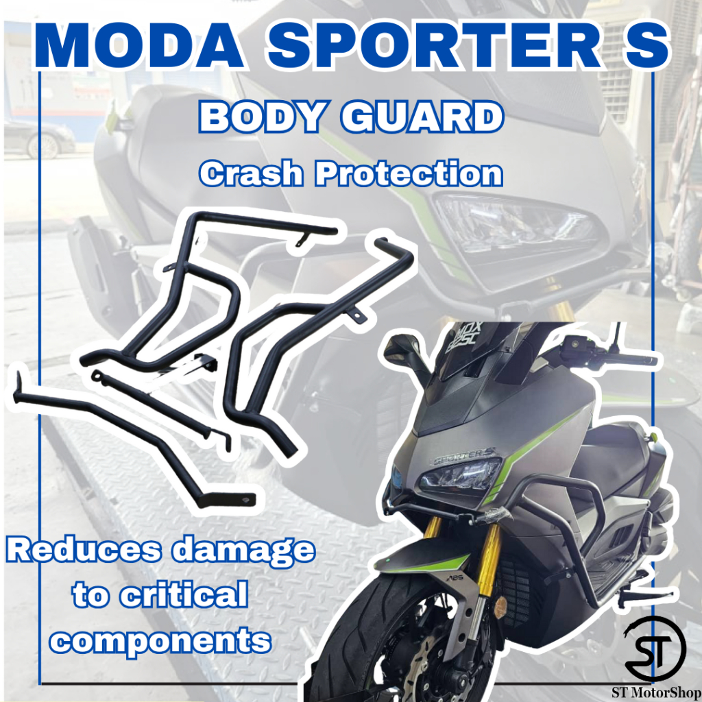 RAPIDO Body Guard MODA Sporter S Crash Bar Engine Guard Heavy Duty ...