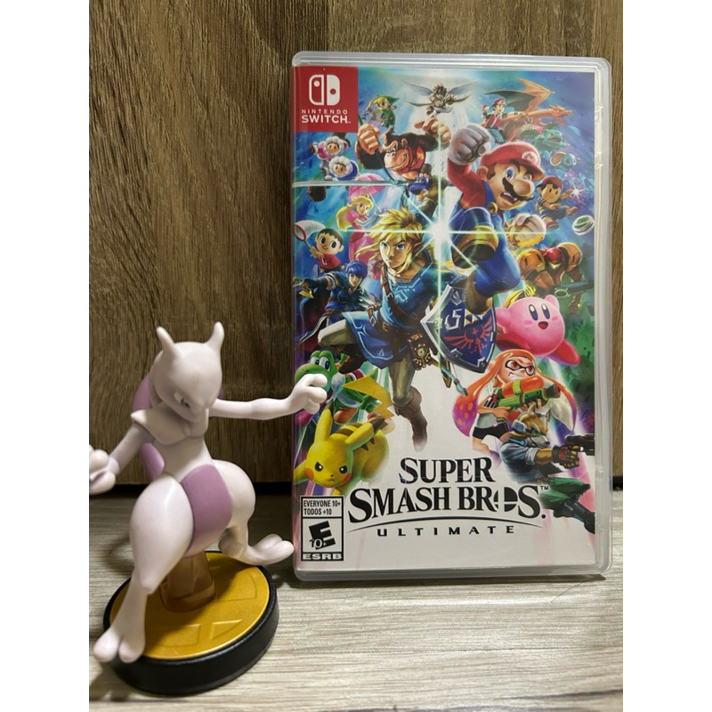 Nintendo Switch Game - Super Smash Bros Ultimate + Mewtwo Amiibo ...
