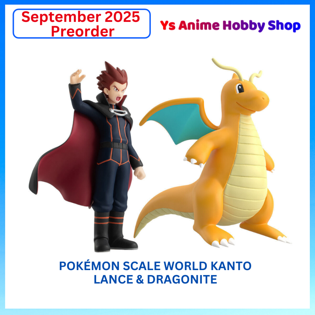 【September 2025 Preorder】POKÉMON SCALE WORLD KANTO LANCE & DRAGONITE W ...