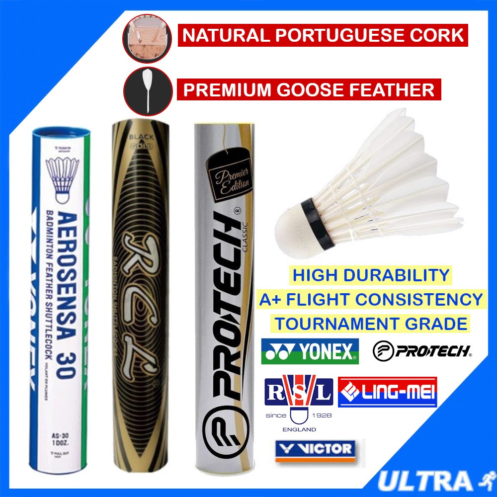 Badminton Shuttlecock Yonex AS30 RSL Ultimate Victor Champion No.3 ...