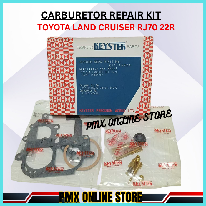 (CLEAR STOCK ) TOYOTA LAND CRUISER RJ70 22R CARBURETOR REPAIR KIT K11 ...