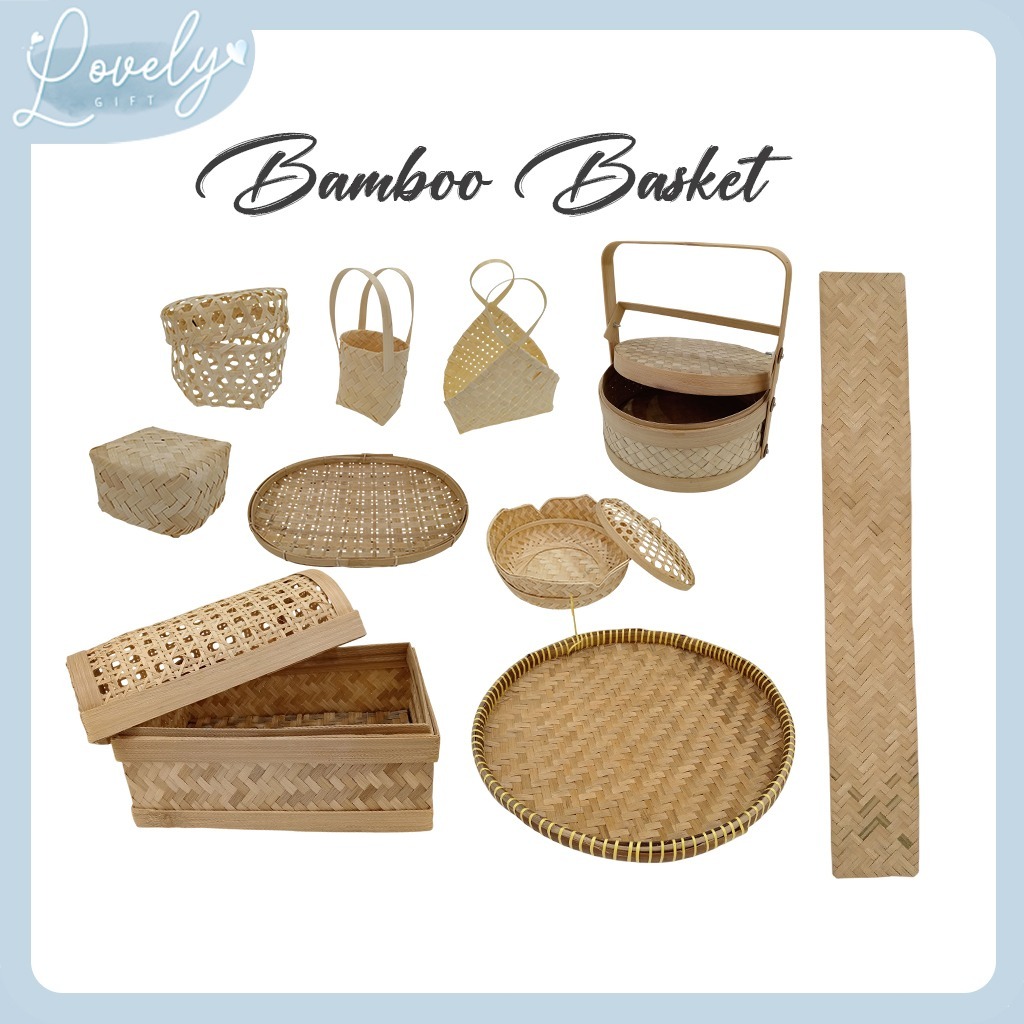 RATTAN BASKET/PICNIC BASKET/BAKUL HANTARAN/BASKET TRADITIONAL/KB ...