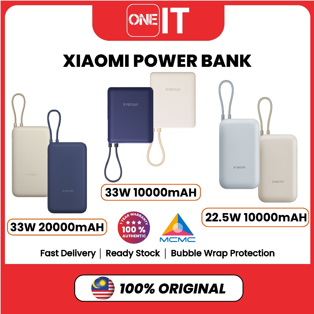 Xiaomi 33W Power Bank 20000mAh /33W Power Bank 10000mAh/ 22W Power Bank ...