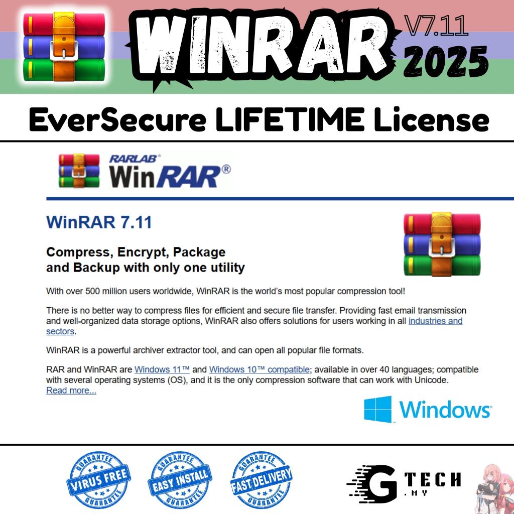 [𝗟𝗜𝗙𝗘𝗧𝗜𝗠𝗘 𝗟𝗜𝗖𝗘𝗡𝗦𝗘] WinRAR Premium 2025 | WinRAR Pro 2025 | Powerful Windows Extractor | Full ...