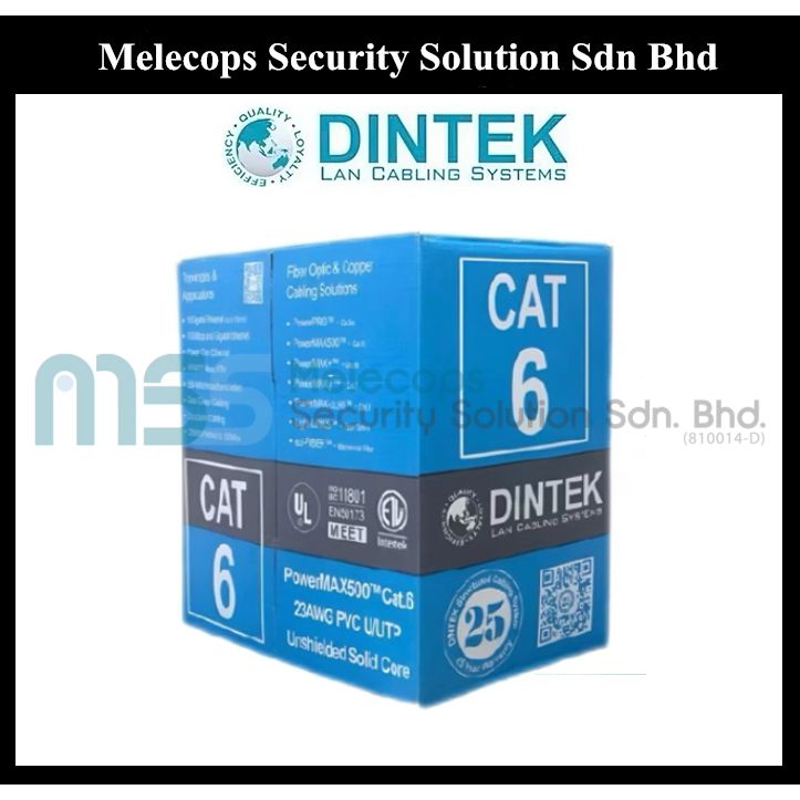 DINTEK CAT6 24AWG PVC Full Copper Network Cable (305m) | Shopee Malaysia