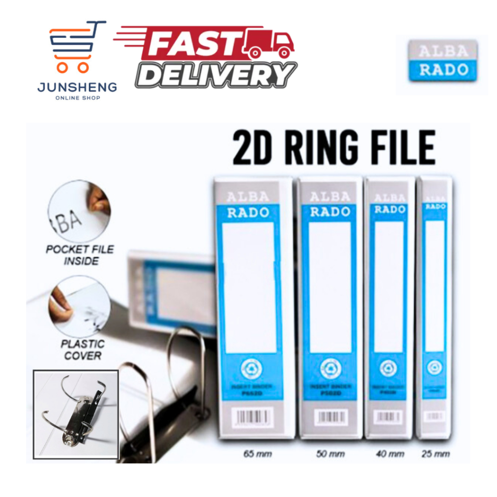 [OFFICE] ALBA RADO 2D RING BINDER FILE – 25mm / 40mm / 50mm / 60mm ...