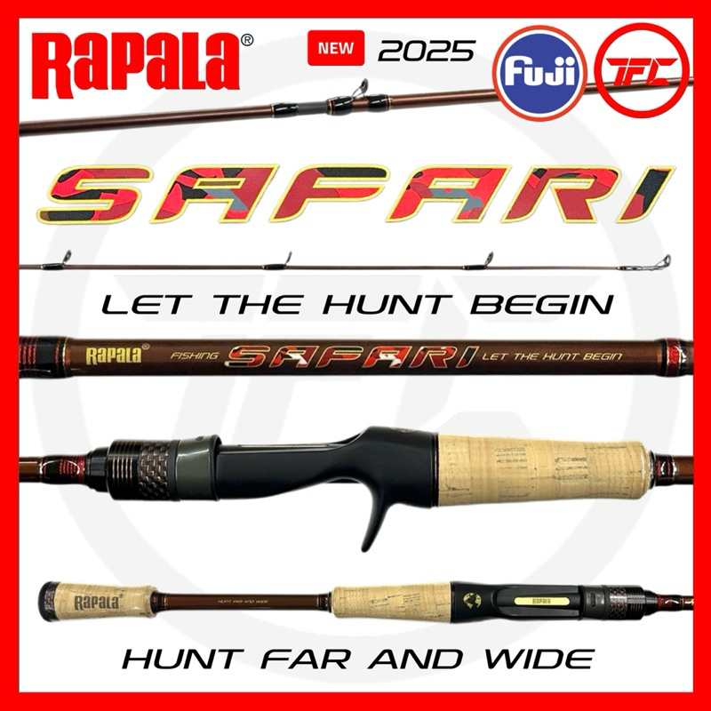 2025 New RAPALA SAFARI Baitcast & Spinning Rod BC Baitcasting Casting ...